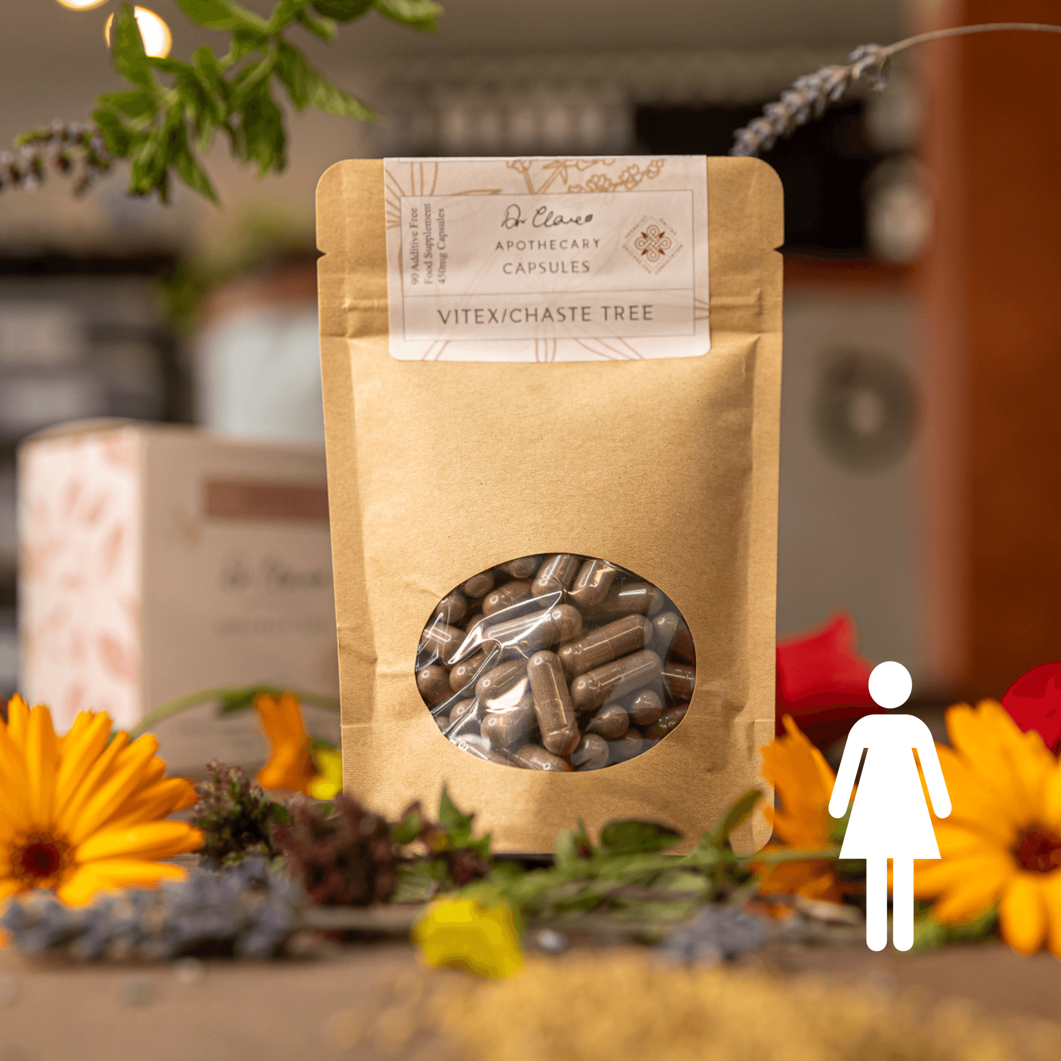 Natural herbal Capsules of Vitex Chaste tree Capsules – DrClareApothecary